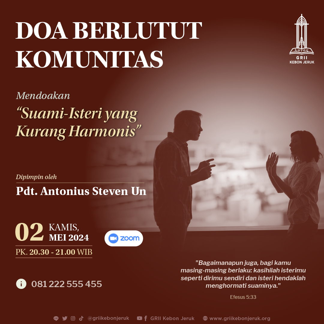 Doa Berlutut Komunitas (Zoom) - GRII KEBON JERUK