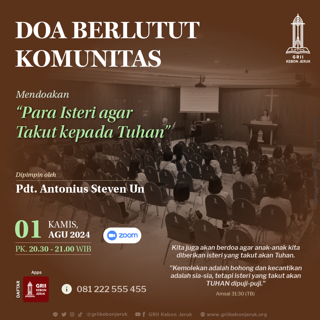 Doa Berlutut Komunitas (Zoom) - GRII KEBON JERUK